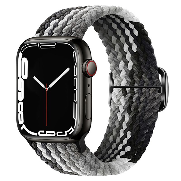 Нейлоновый тканевый ремешок, браслет для Apple watch ремень 45mm 41mm ...