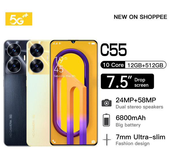 Смартфон MAIMEITE C55 7.5 дюймы 3G/4G/5G C55 Android 12 - купить по выгодной цене в интернет ...