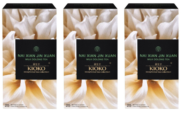 Kioko Чай зеленый Nai Xiang Jin Xuan, молочный улун, 25 пакетиков по 2 г, 3 уп купить на OZON по ...