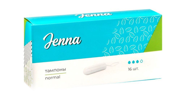 Тампоны JENNA Normal, 16 штук. 4 упаковки - купить с доставкой по ...