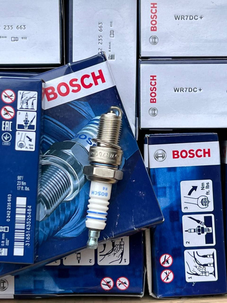 Комплект свечей зажигания Bosch wr7dc - купить по выгодным ценам в ...