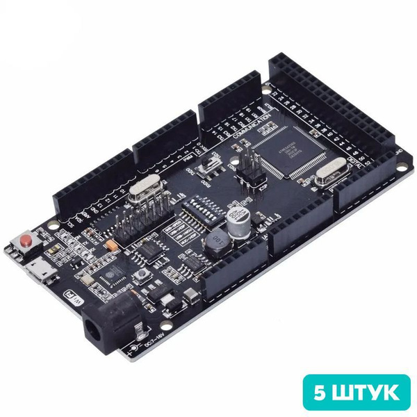 Контроллер Arduino Mega 2560 R3 на Atmega2560 Wifi Esp8266 Usb кабель 5 штук купить с