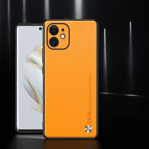 Простой и стильный кожаный чехол для Apple iPhone 11 (Эпл Айфон 11 ...