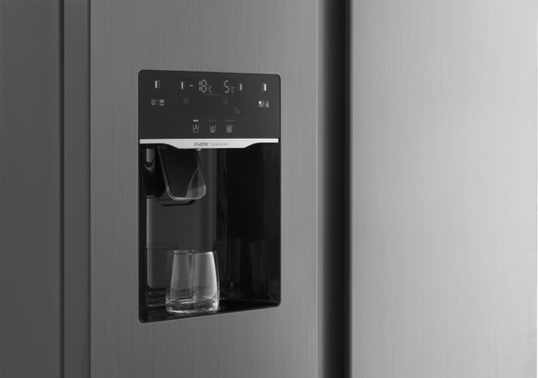 Холодильник Weissgauff WSBS NFW Inverter Ice Maker, серый - купить по ...