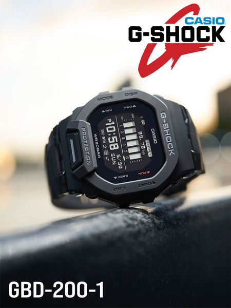Мужские наручные часы Casio G Shock Sports Gbd 200 1 купить с доставкой по выгодным ценам в