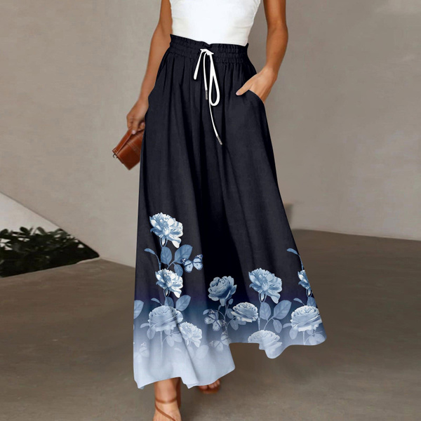 Юбка Женский HXD суровый темно-синий Политекс, размер 52 Макси прямой купить c доставкой на OZON ...