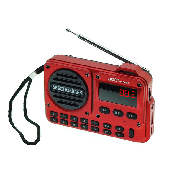 Радиоприёмник аккумуляторный Usb Tf Bluetooth Joc H456bt купить по