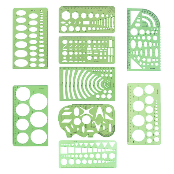 (Один набор) DIY Hollowing Out Painting Template Architectural Design ...