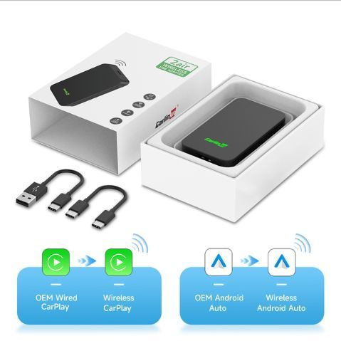 Carlinkit 5.0 2air Wireless CarPlay/Wireless Android Auto/ Wireless Box Адаптер 2 в 1 BT5.0 Siri ...