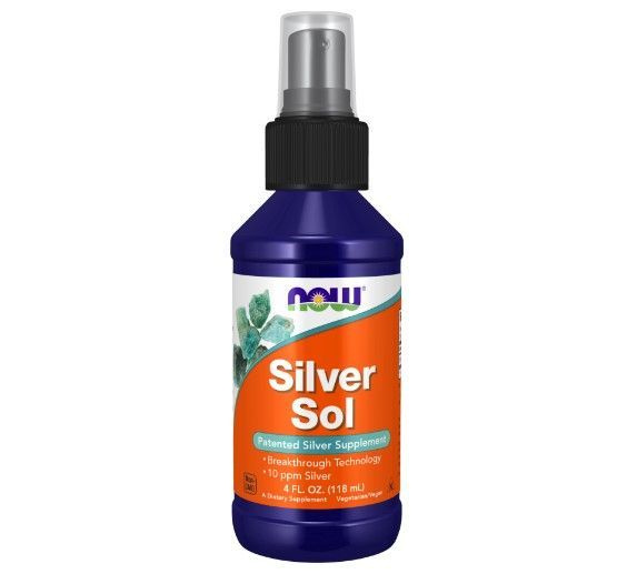 Коллоидное серебро, Silver Sol NOW - 118 мл (флакон с дозатором ...