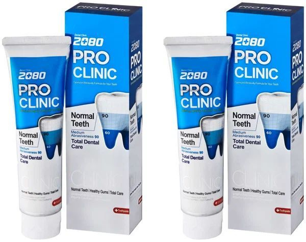 Dental Clinic 2080 Зубная паста уход за деснами, ПРОФЕССИОНАЛЬНАЯ ЗАЩИТА, набор 2 шт х 125 г ...
