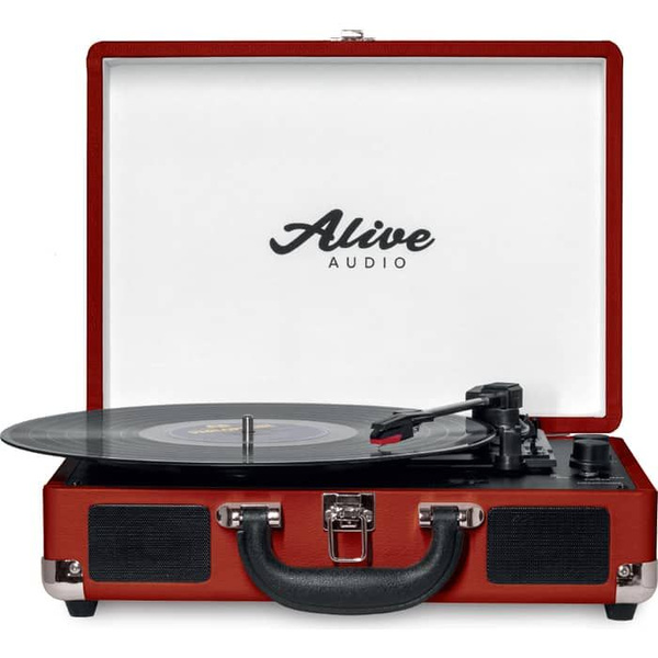 Виниловый проигрыватель Alive Audio GLAM Cherry c Bluetooth по низкой ...