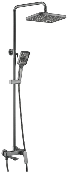 Душевая система Shevanik S9136T для ванны, цвет оружейная сталь купить ...