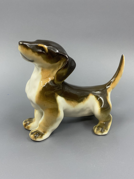 Статуэтка "Такса". СССР, Ленинградский фарфоровый завод, 1970-1986 гг. Фарфор, роспись. - купить ...