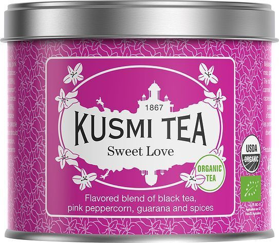 Французский чай Kusmi Tea Sweet Love / Черный чай со специями, банка ...