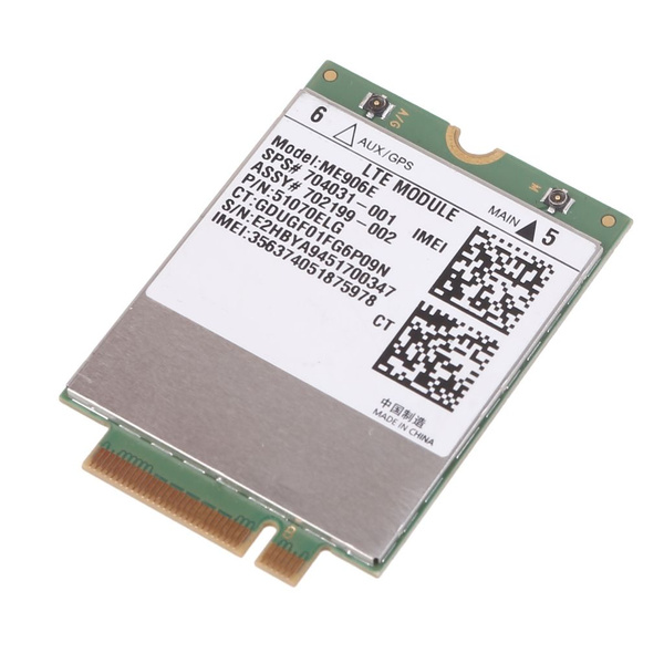 Плата адаптера модуля ME906E M.2 NGFF LTE/HSPA+ FDD 4G WWAN 704031-001 ...