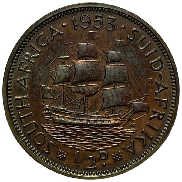 Южная Африка (ЮАР) 1/2 пенни 1953 г. - купить в интернет-магазине OZON с быстрой доставкой ...