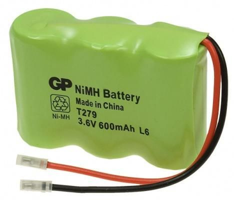Аккумуляторная сборка GP T279 NiMh 3.6v 600mAh 60AAH3BMU, 1шт. - купить ...