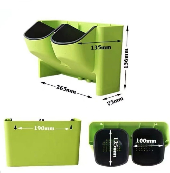 Горшок навесной на стену, модульный для гидропоники, цветов, рассады ...