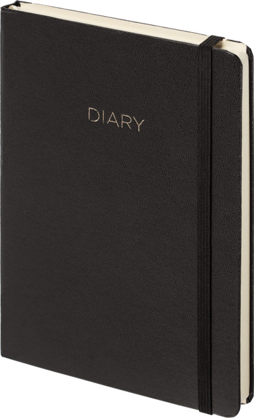 Ежедневник недатированный Attache А5, искусственная кожа, 136 листов, черный - купить с ...