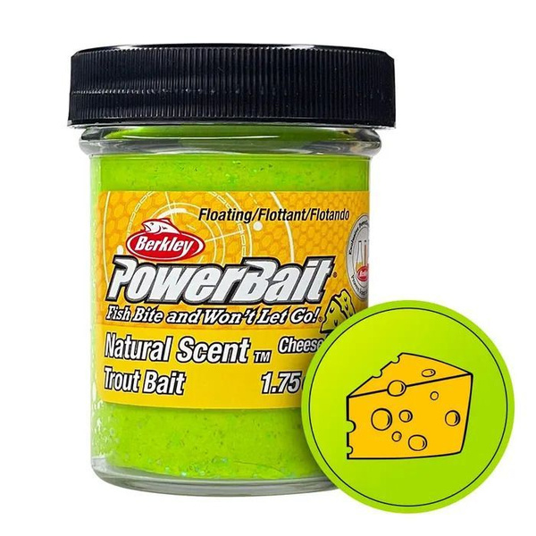 Форелевая паста BERKLEY PowerBait NATURAL CHEESE CHART BGTCHSCH СЫР, 50 ...