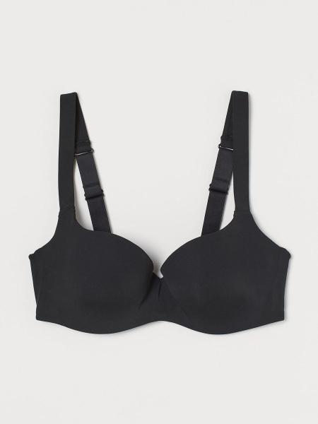 Бюстгальтер Женский H&M, размер 80C черный Полиэстер Повседневный Индонезия купить c доставкой ...