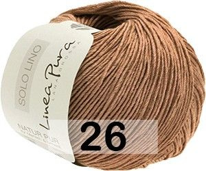 Пряжа Lana Grossa SOLO LINO Linea Pura, 26 КОРИЦА - купить с доставкой ...