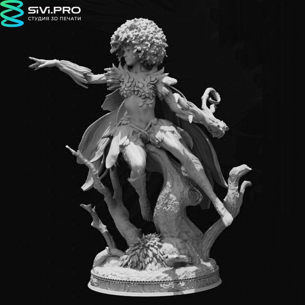 Миниатюра для настольных игр DnD Forest Dryad - Лесная Фея в масштабе ...