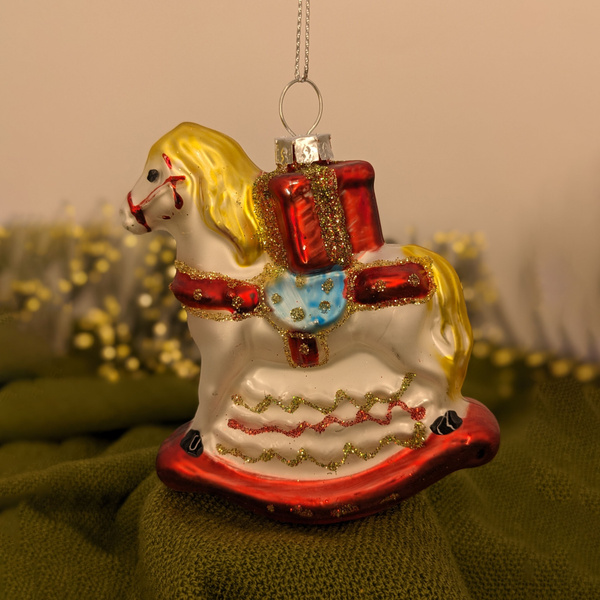 Новогодняя елочная игрушка из стекла 93мм. Новогодние елочные игрушки ...