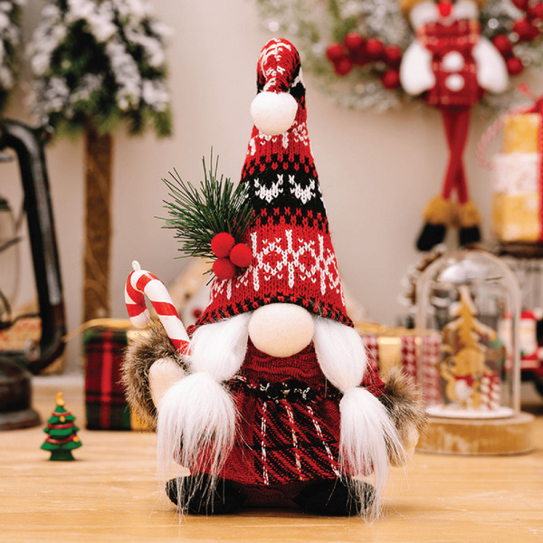Новогодний гном под елку. Безликий Гномик Девочка. Украшение для дома ...