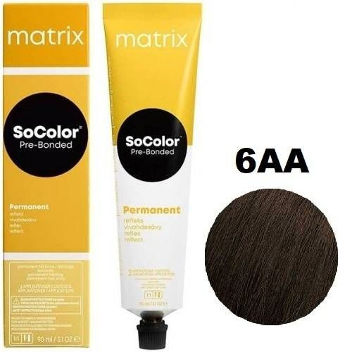 Matrix SOCOLOR Power Cools 6AA Крем-краска стойкая для волос Темный ...
