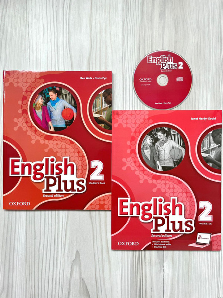 English plus 2: Students Book+Workbook+Диск - купить с доставкой по ...