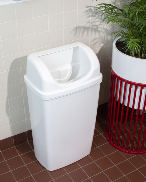 Мусорное ведро Luscan Professional, Пластик, белый купить по доступной цене с доставкой в ...