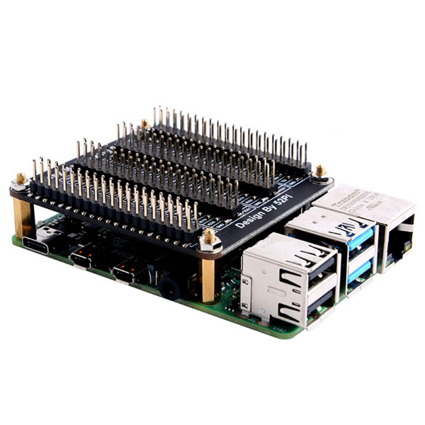 Для платы расширения Raspberry Pi GPIO 40-контактный модуль Quad IO ...
