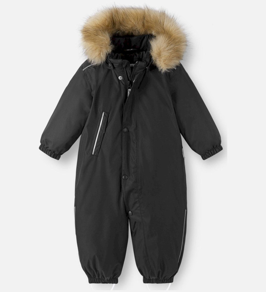 Комбинезон утепленный Девочки, Мальчики Reima, размер 80 черный Зима ...