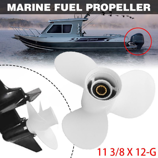 Винт гребной лодочного мотораБелый Подходит для Yamaha 40-60 HP ...