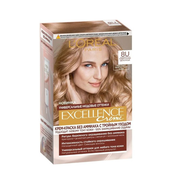 L'OREAL Крем-краска для волос L'Oreal Paris Excellence Creme, 9U "Очень ...