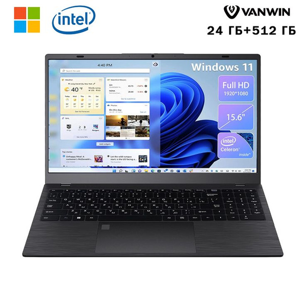 Игровой ноутбук VANWIN windows 11 pro, черный купить по низкой цене: отзывы, фото ...
