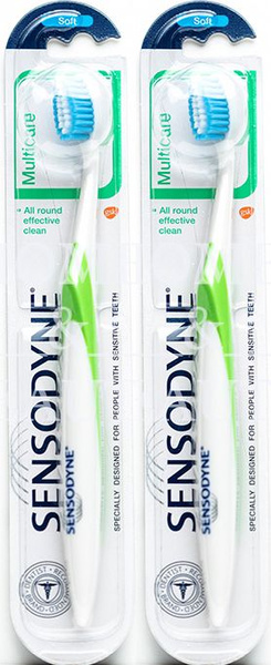 Зубная щетка Sensodyne Комплексная защита мягкая, комплект: 2 упаковки ...