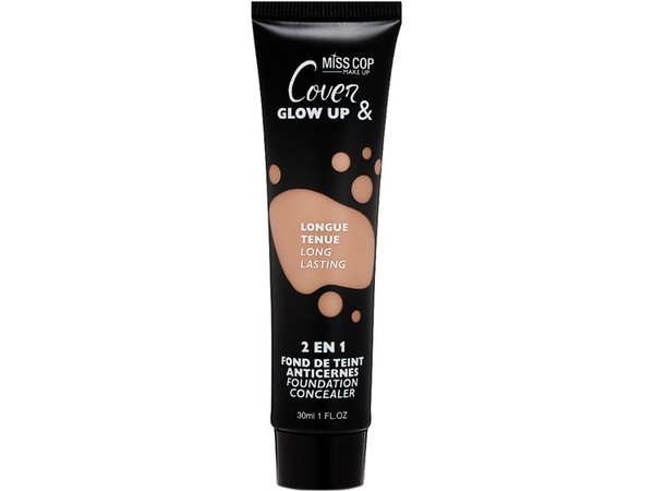 Маскирующий тональный крем Miss Cop 2 в 1 COVER & GLOW UP - купить с ...