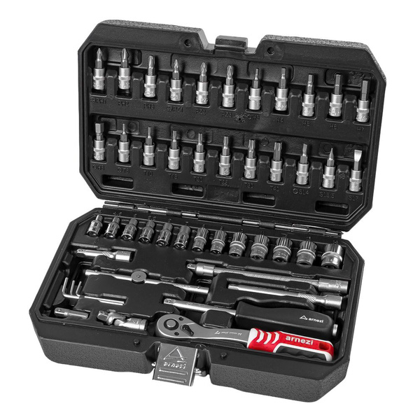Набор инструментов 46 пр. 1/4DR ARNEZI купить на OZON по низкой цене (1316036003)