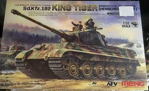Сборная модель танка MENG German Heavy Tank Sd.Kfz.182 King Tiger (Henschel Turret), масштаб 1/ ...