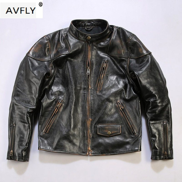 Куртка кожаная AVFLY - купить с доставкой по выгодным ценам в интернет ...
