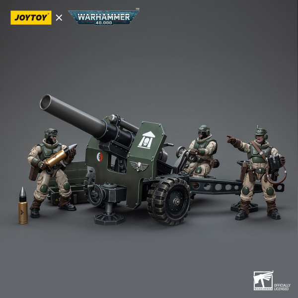 Подвижная фигурка JOYTOY Warhammer 40K Astra Militarum Ordnance Team ...