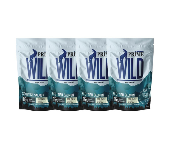 PRIME WILD GF SCOTTISH с лососем 500гр д/котят и кошек х 4 шт. - купить с доставкой по выгодным ...