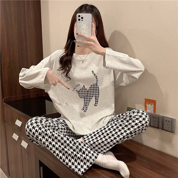 Пижама Женский SAIMEIQI Бамбуковый шелк, размер 48 Разноцветный светло-серый, белый Россия ...