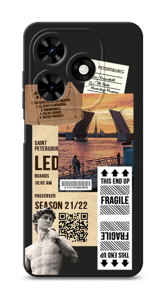 Матовый силиконовый чехол на Tecno Spark Go 2024 Spark 20c Текно Спарк Го 2024 Спарк 20c Санкт