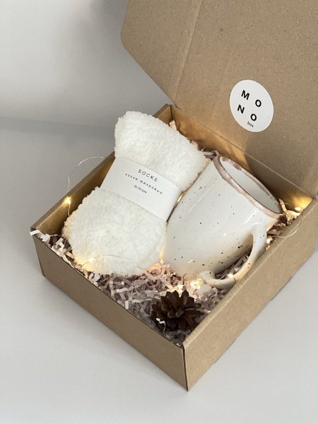 Подарочный набор для женщин МONObox / кружка носки махровые/ новогодний ...