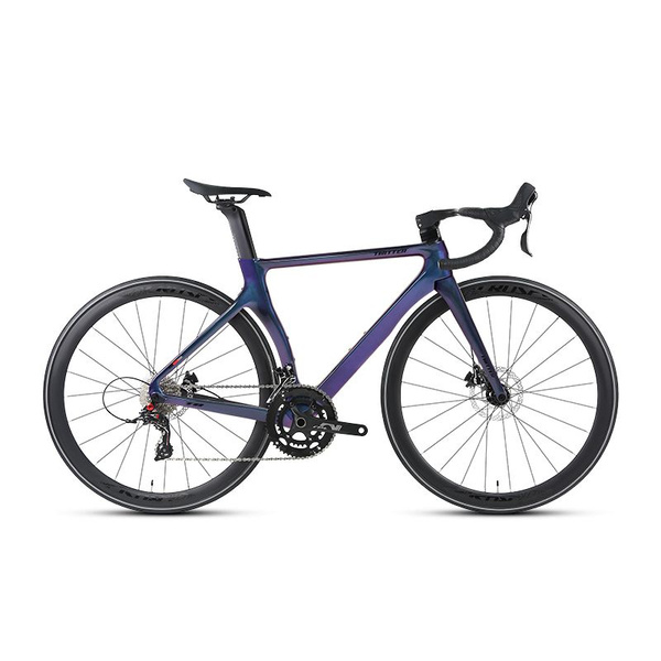 Дорожный велосипед TWITTER T8 из углеродного волокна, полный гидр. диск ...