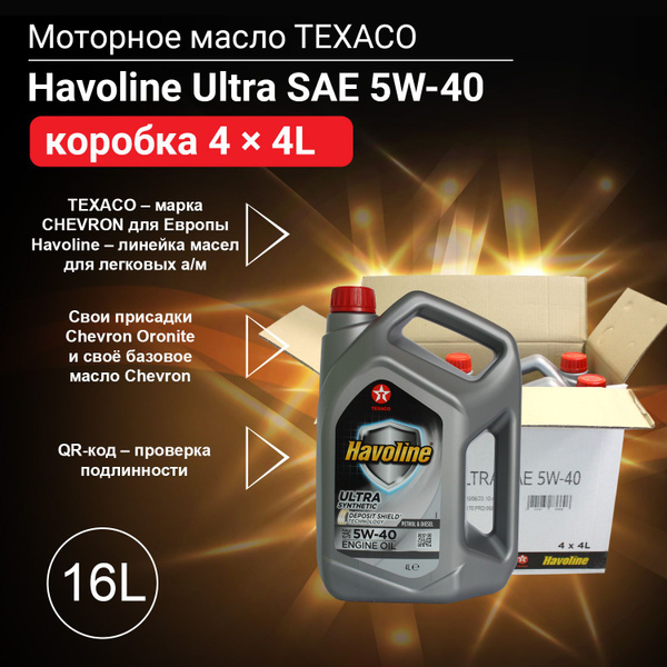 Масло моторное TEXACO 5W-40 Синтетическое - купить в интернет-магазине ...